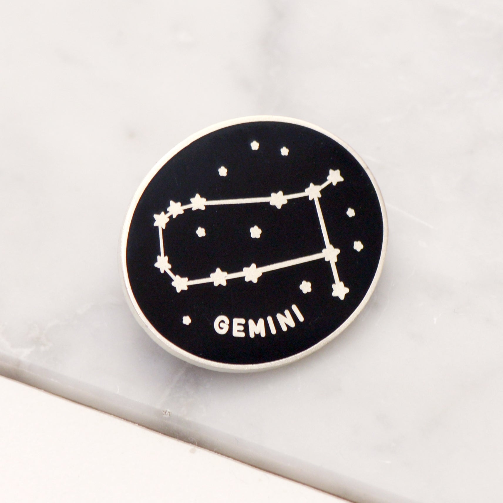 Gemini - Enamel Pin – Alphabet Bags