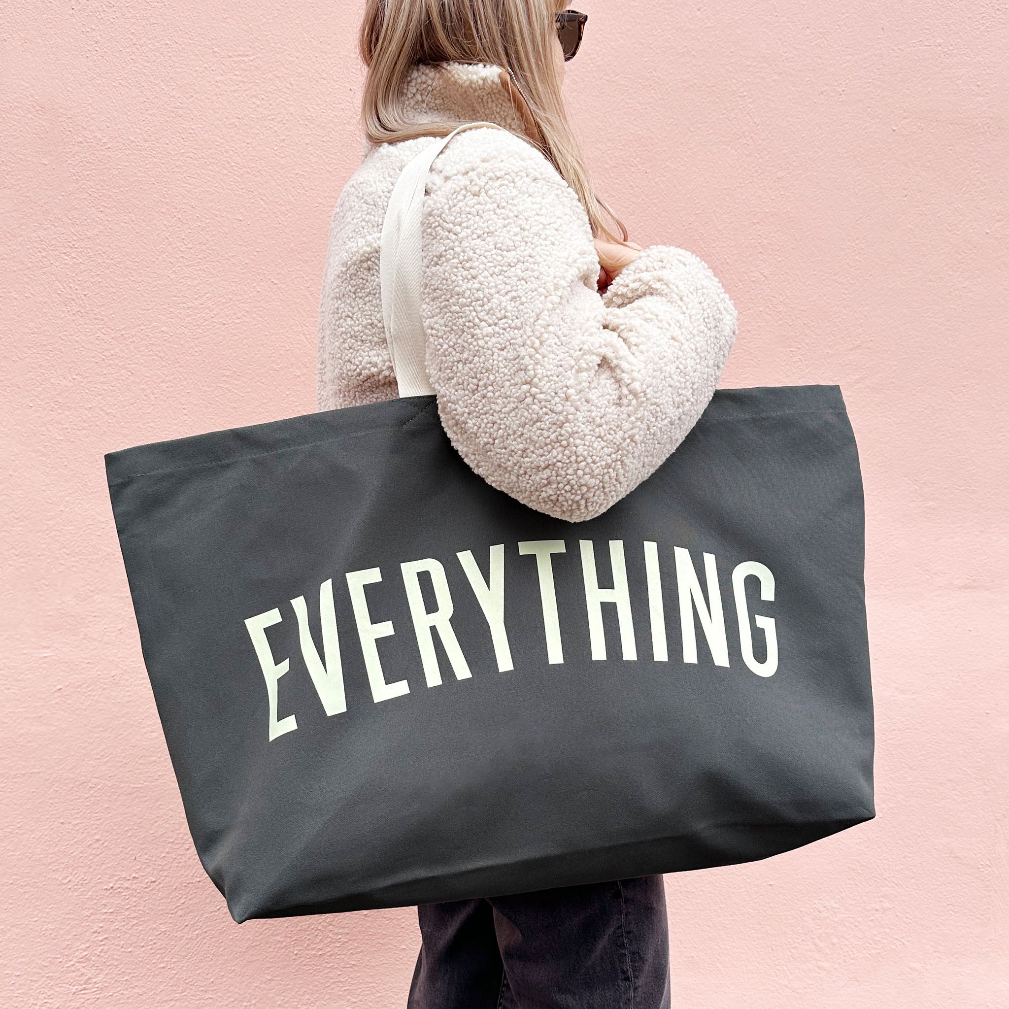 Everything - Grey REALLY Big Bag – Alphabet Bags
