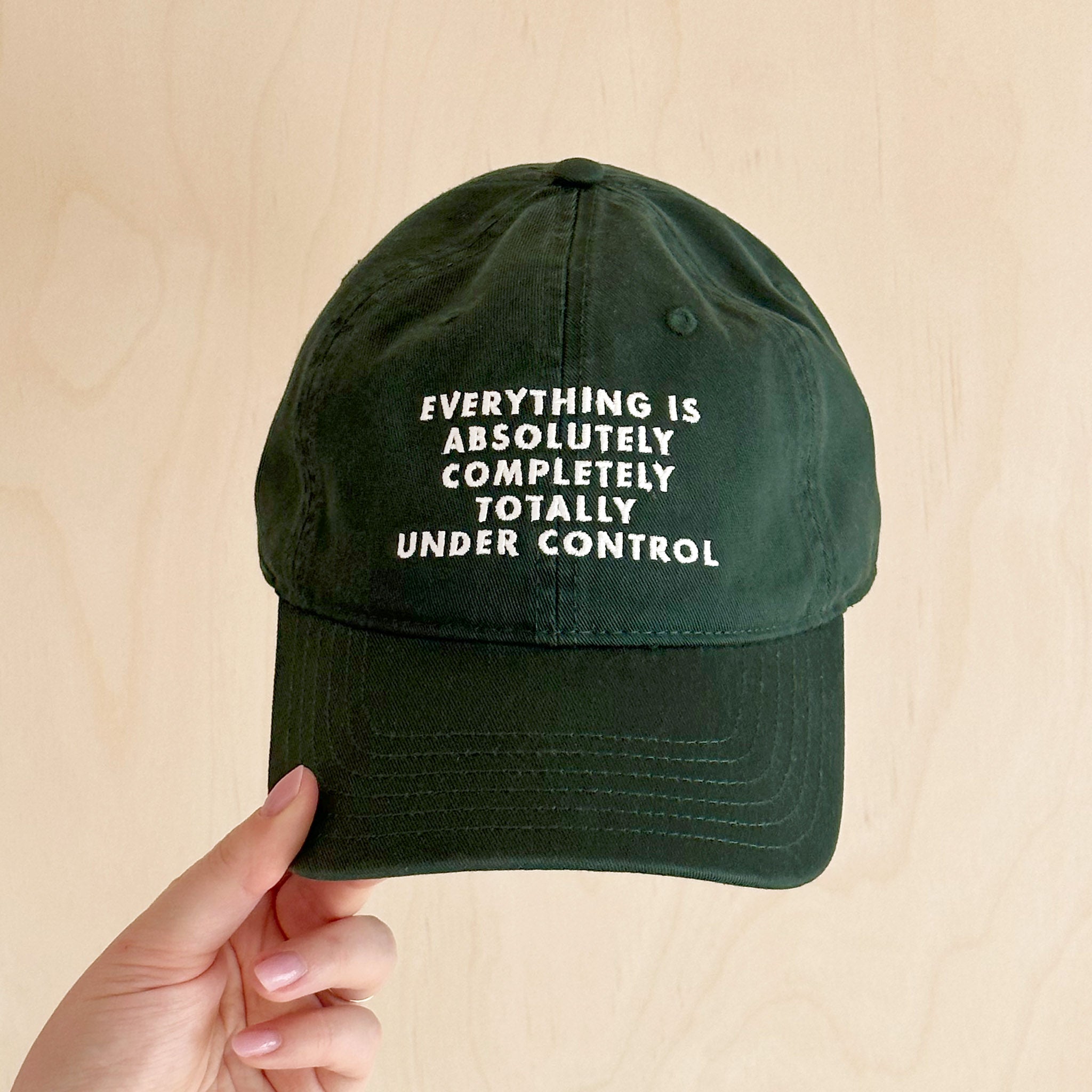 Everything is Under Control - Cotton Baseball Cap – Alphabet Bags