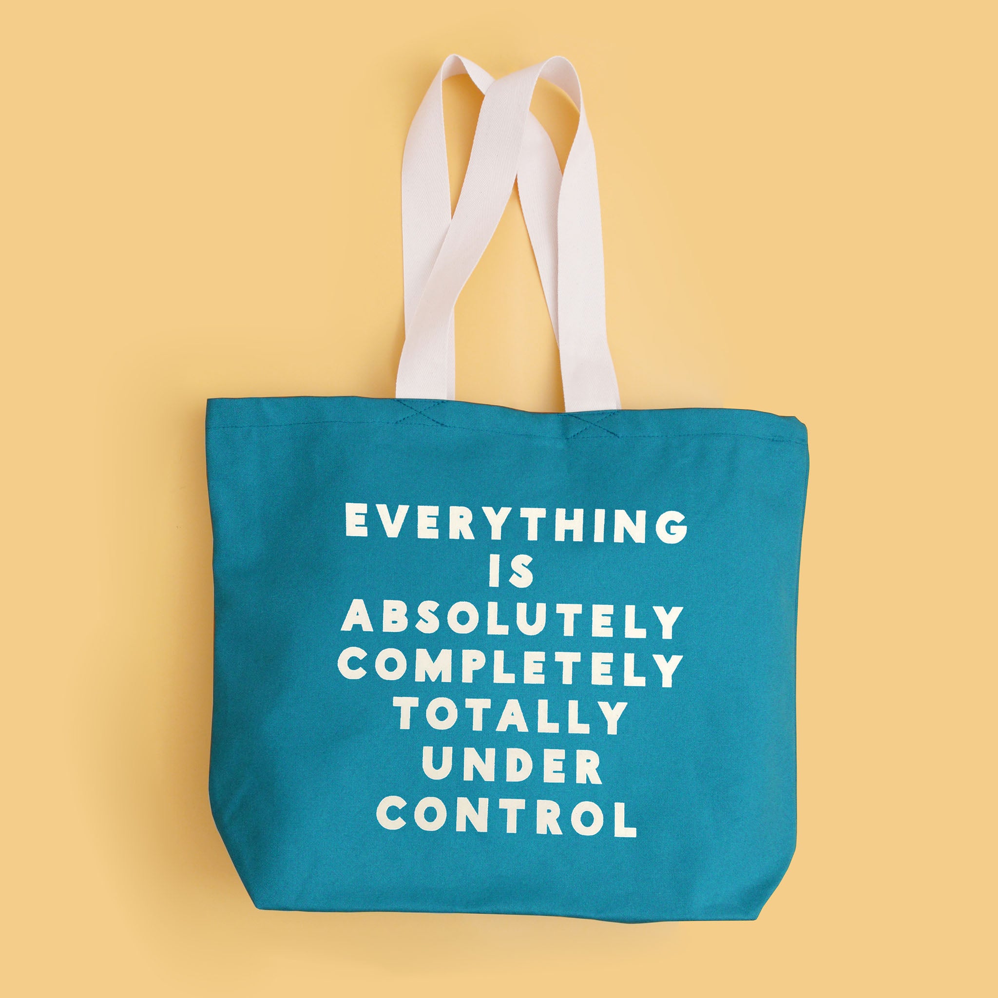 Everything is Under Control - Canvas Tote Bag – Alphabet Bags