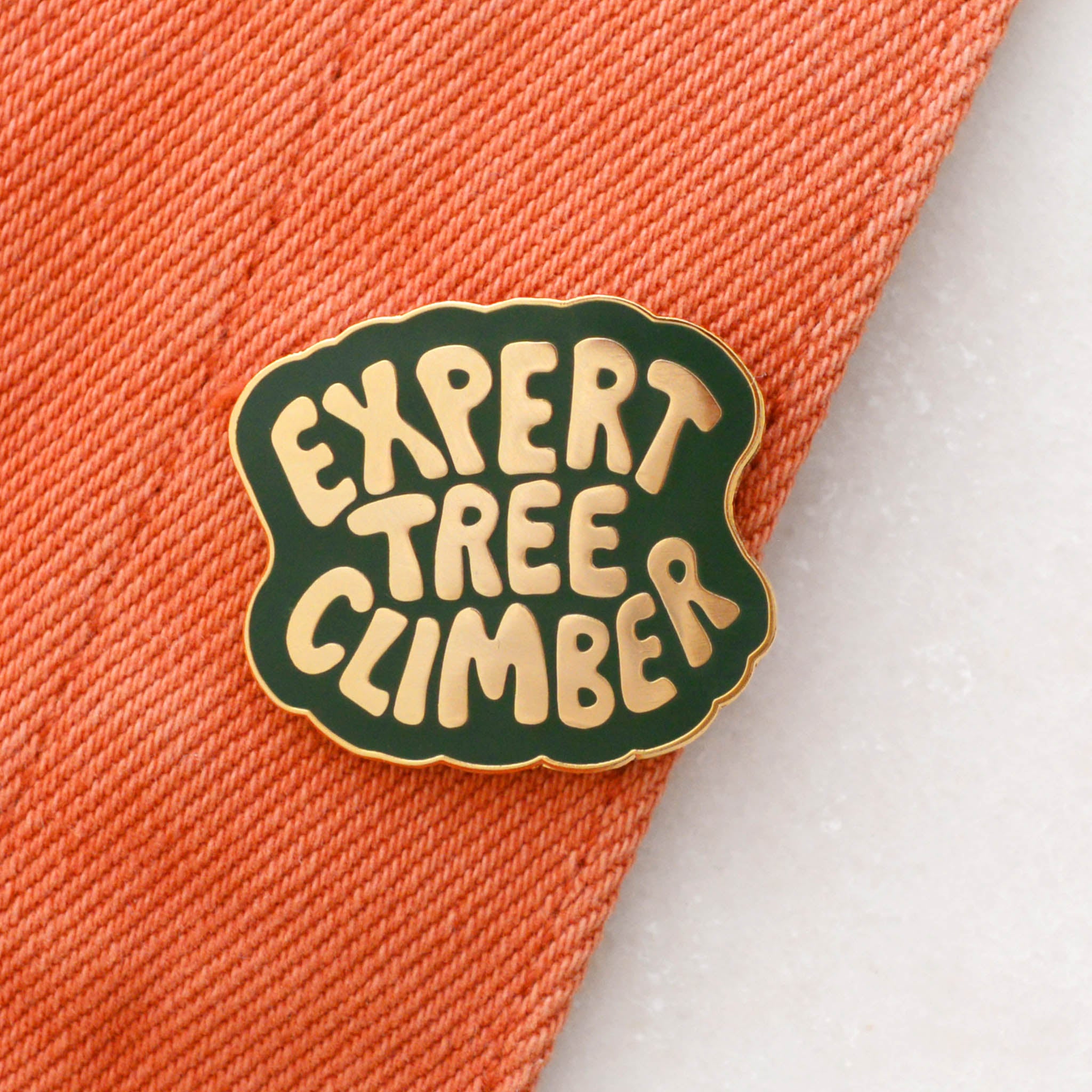 Expert Tree Climber - Enamel Pin – Alphabet Bags
