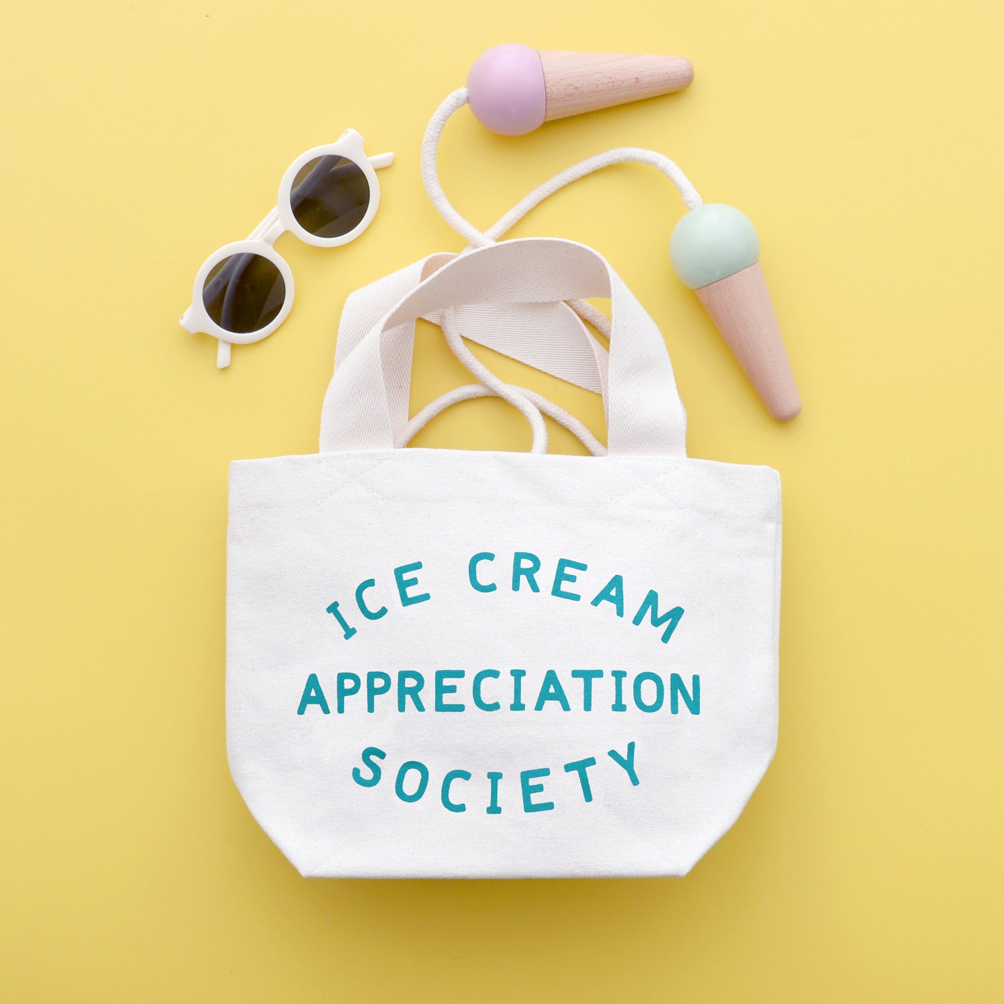 Ice Cream Appreciation Society - Little Canvas Bag – Alphabet Bags