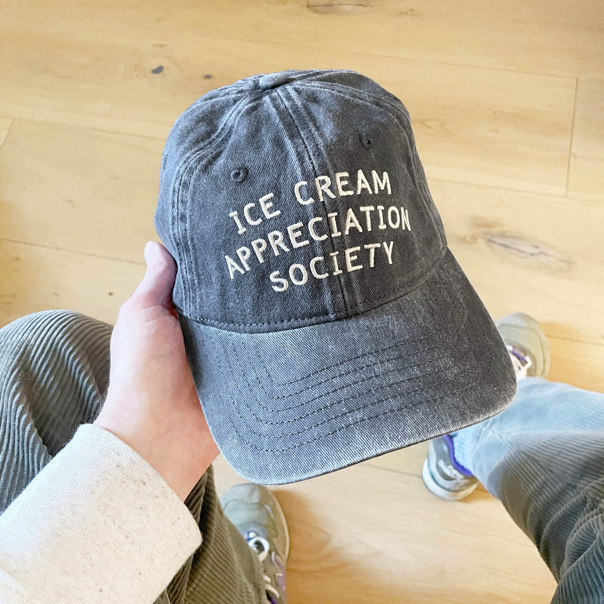 Ice Cream Appreciation Society - Cotton Baseball Cap – Alphabet Bags