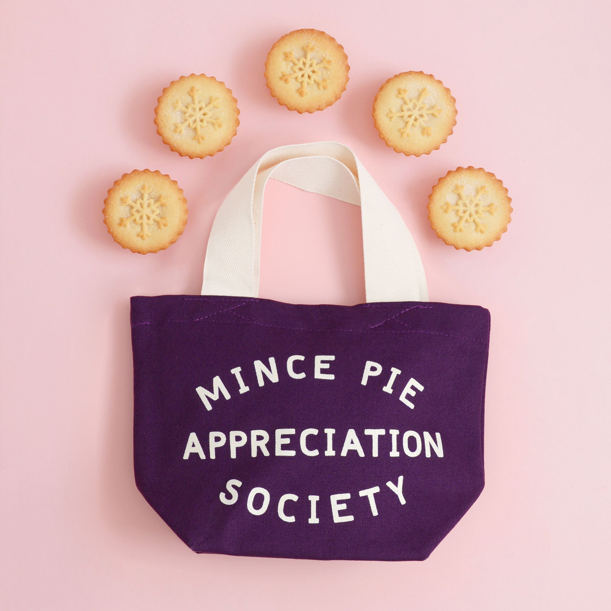 Mince Pie Appreciation Society - Plum Little Bag – Alphabet Bags