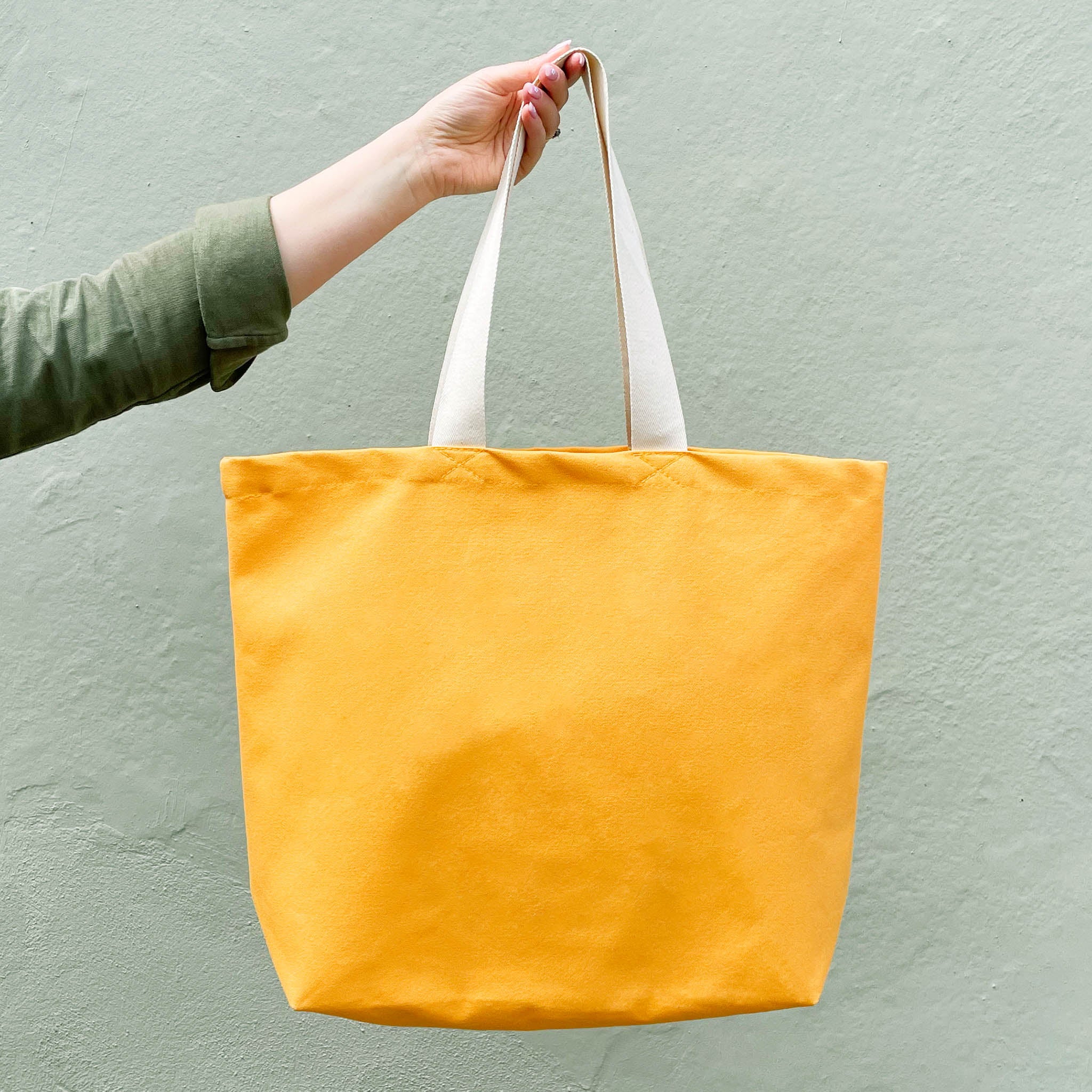 Yellow Large Canvas Tote Bag – Alphabet Bags