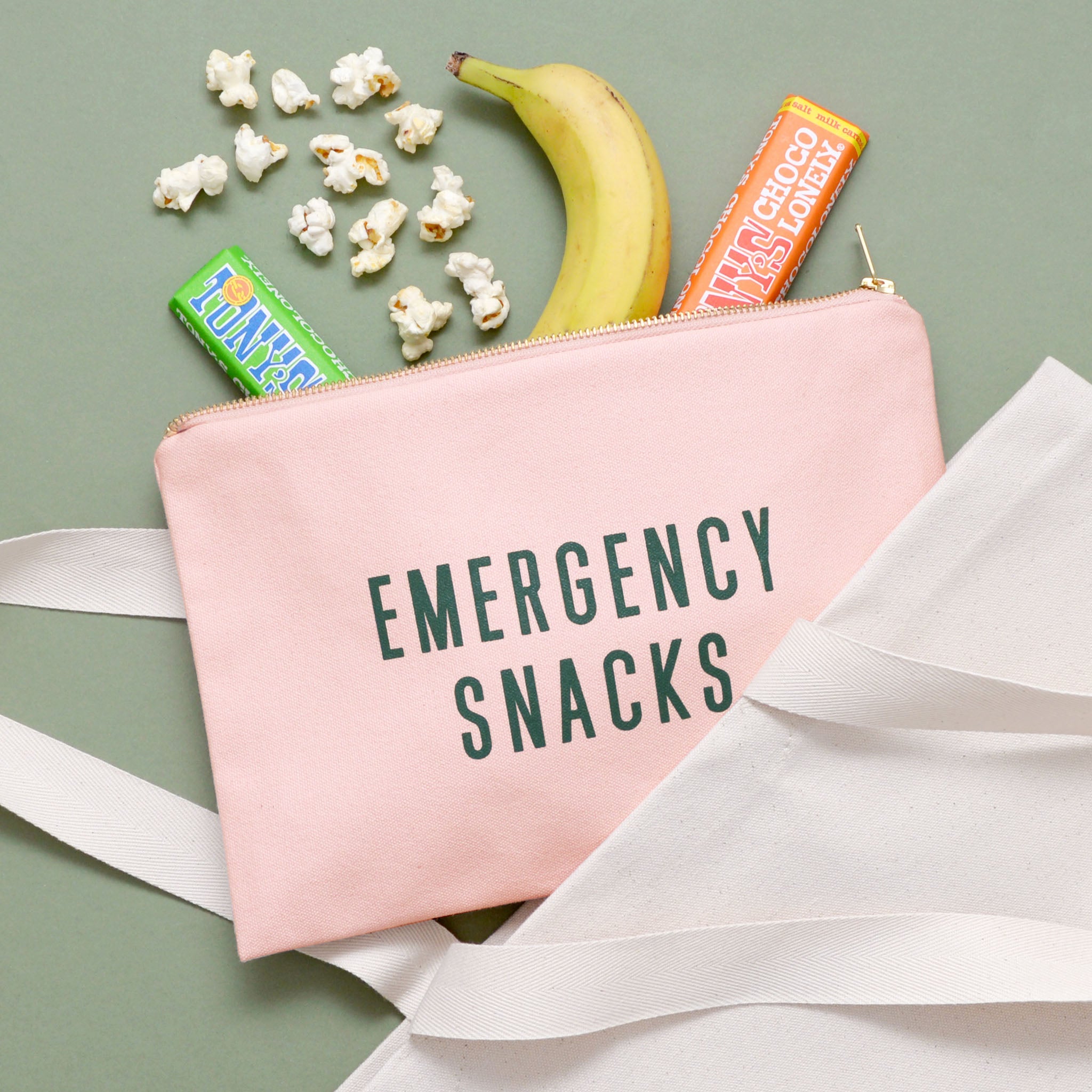 Emergency Snacks - Blush Pink Pouch – Alphabet Bags