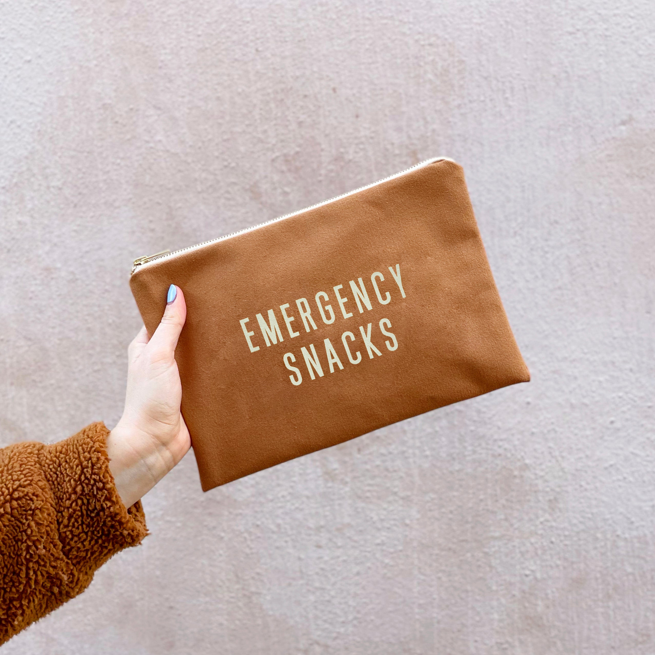 Emergency Snacks - Tan Pouch – Alphabet Bags