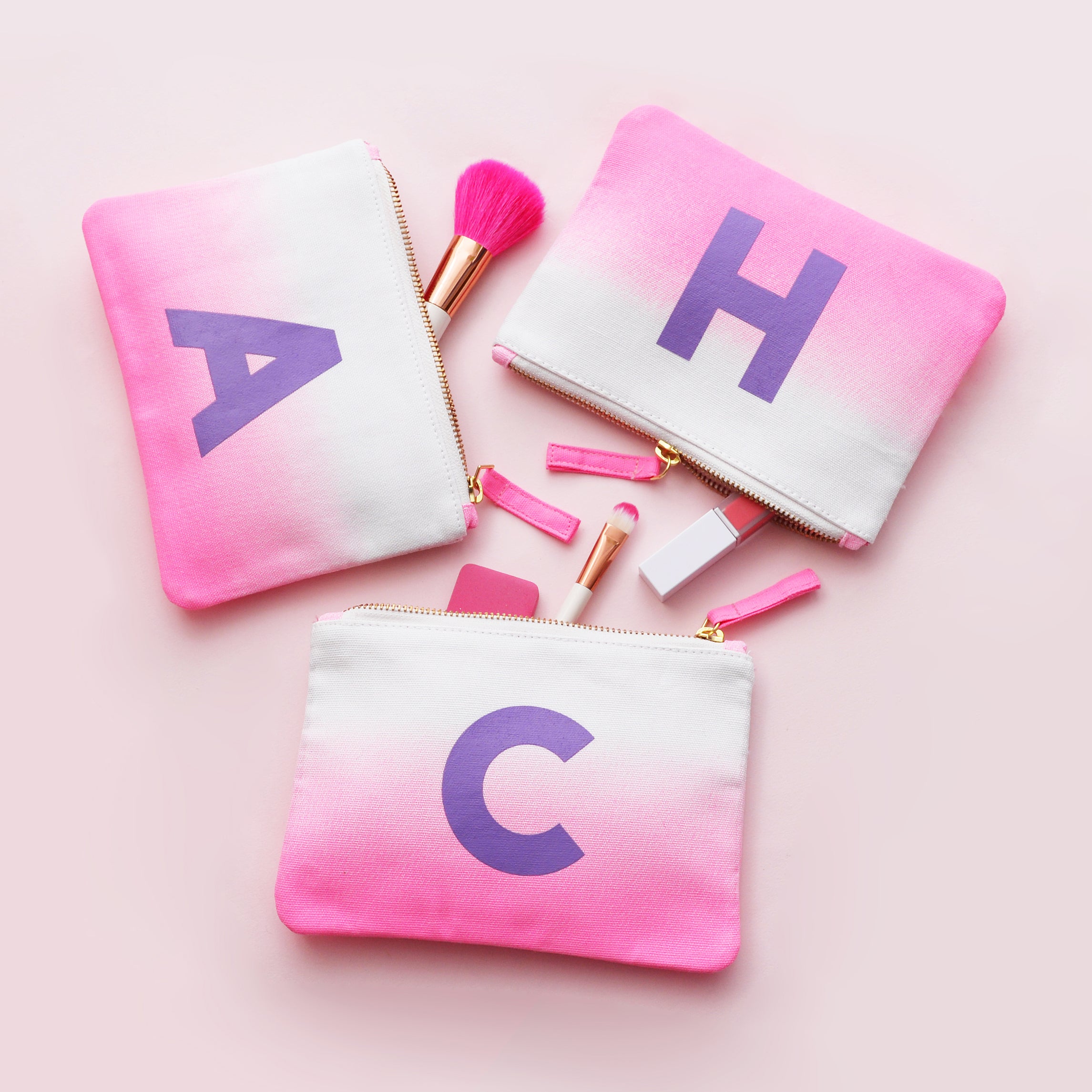 Initial Ombre Pouch – Alphabet Bags