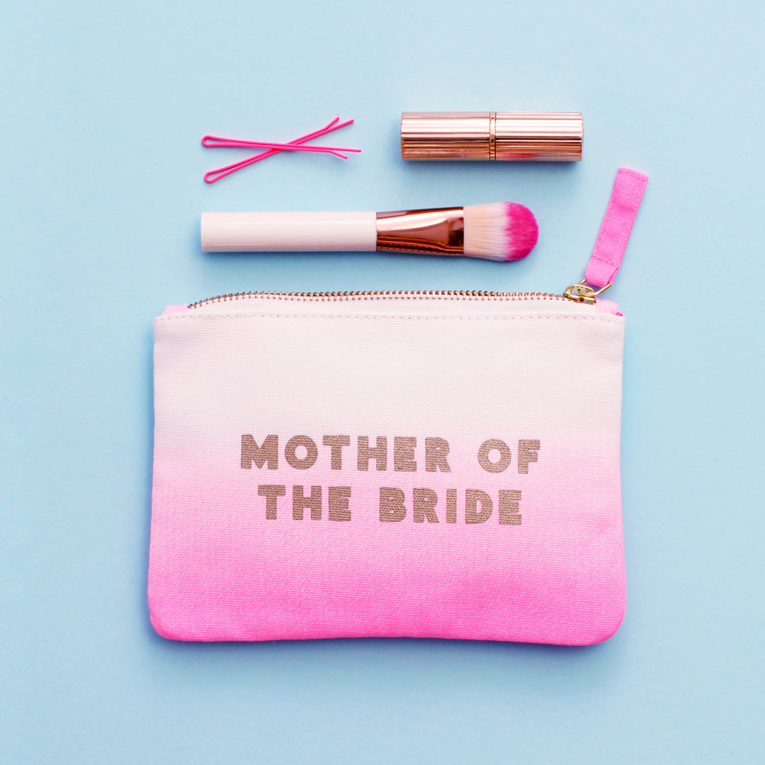 SECONDS - Mother of the Bride Ombre - Wedding Pouch – Alphabet Bags